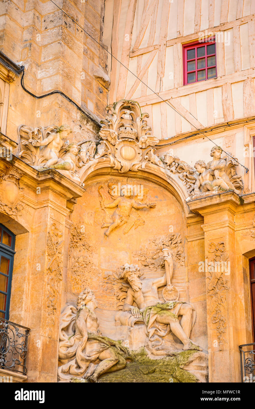 Medieval classical architecture of Rouen, the capital of the region of ...