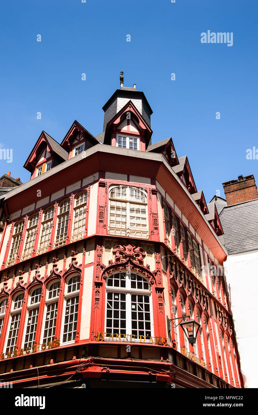 Medieval classical architecture of Rouen, the capital of the region of ...