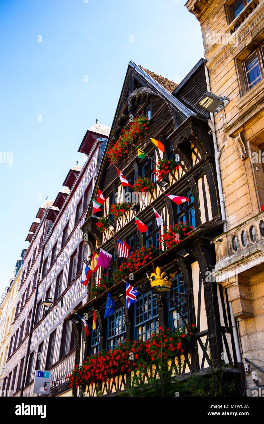 Joan D'Arc square, Rouen, France Stock Photo - Alamy