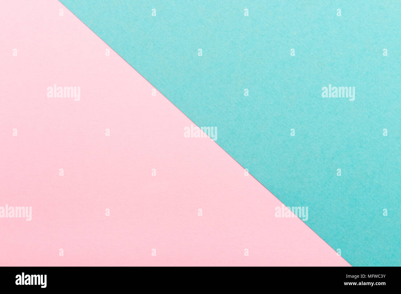 Pink and turquoise color paper texture background. Trend colors ...