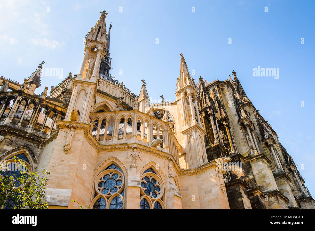Cathedral of Notre-Dame of Rheims, Champagne-Ardenne, France Stock ...