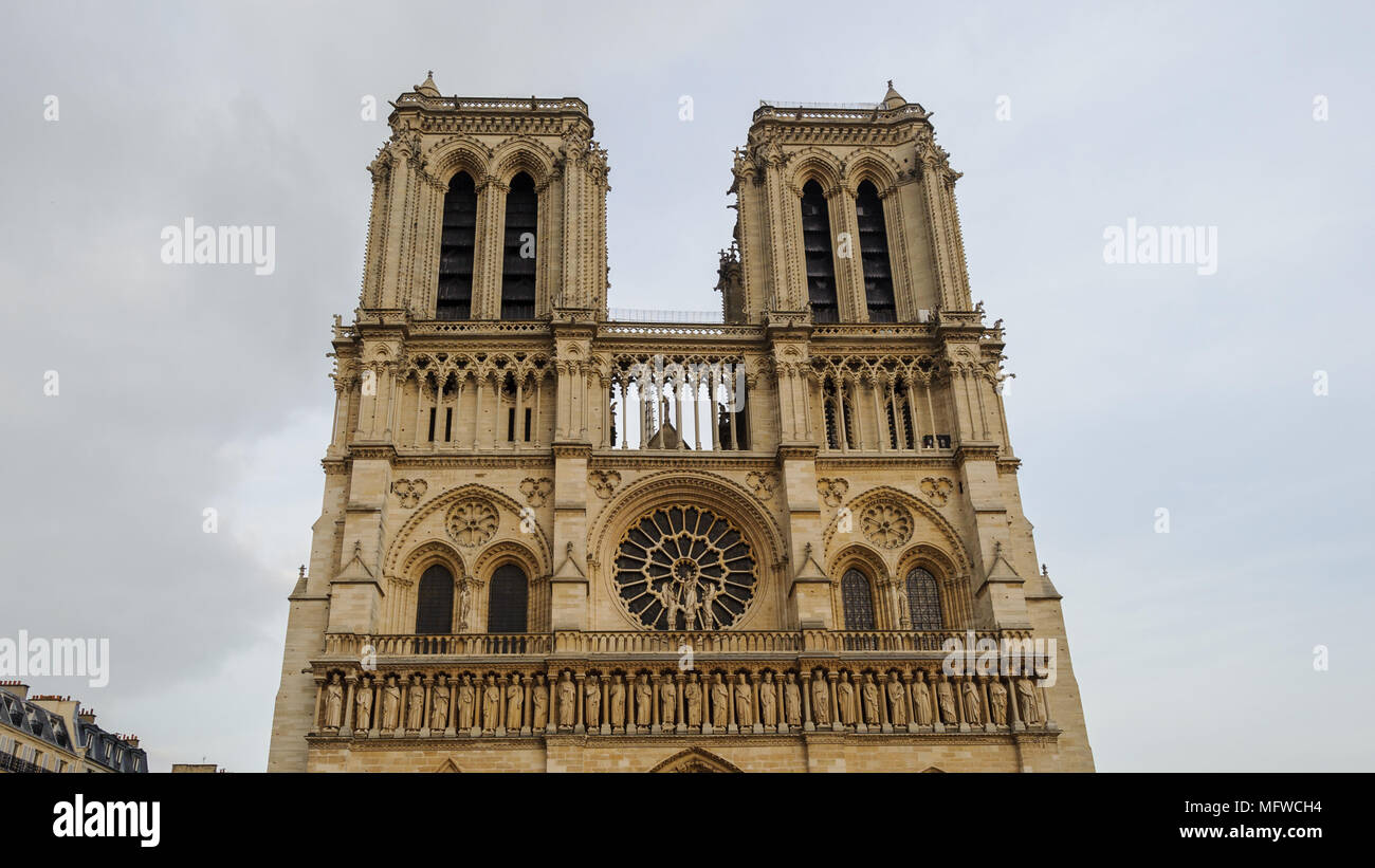 Notre Dame de Paris (Our Lady of Paris) in Paris, France. It's a ...