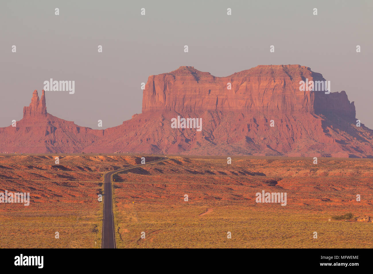 Forrest Gump Point at US Highway 163 toward Monument Valley Navajo ...