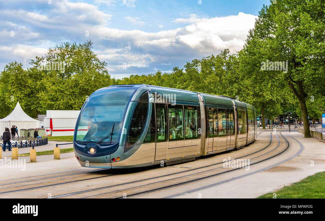 Tramway at bordeaux hi-res stock photography and images - Alamy