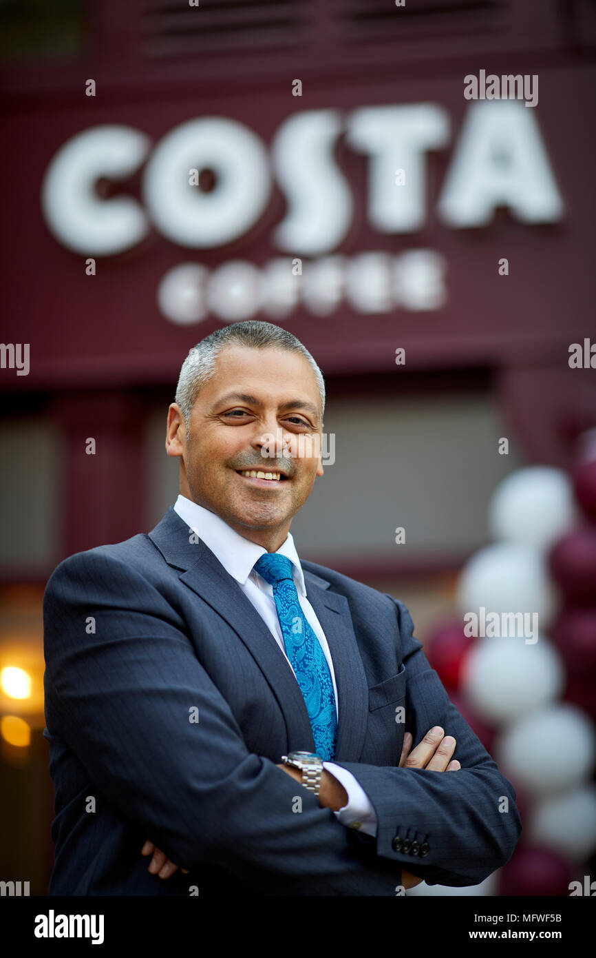 Costa Coffee official opening of the TV, ITV Granada soap, Coronation ...