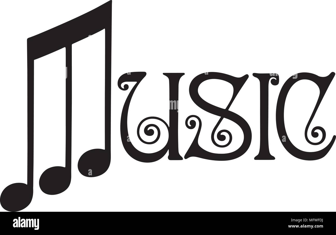 Music Header - Retro Clipart Banner Stock Vector Image & Art - Alamy