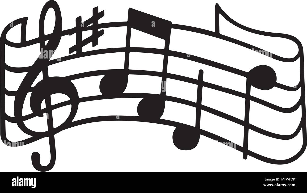 Music Staff And Notes Clipart