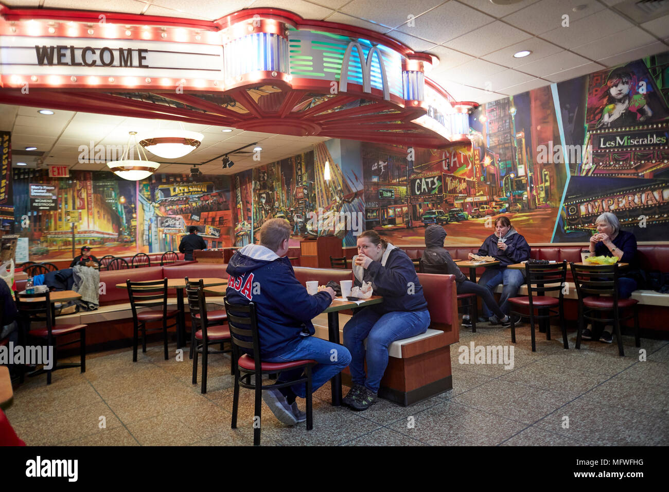Manhattan mcdonalds hi-res stock photography and images - Alamy