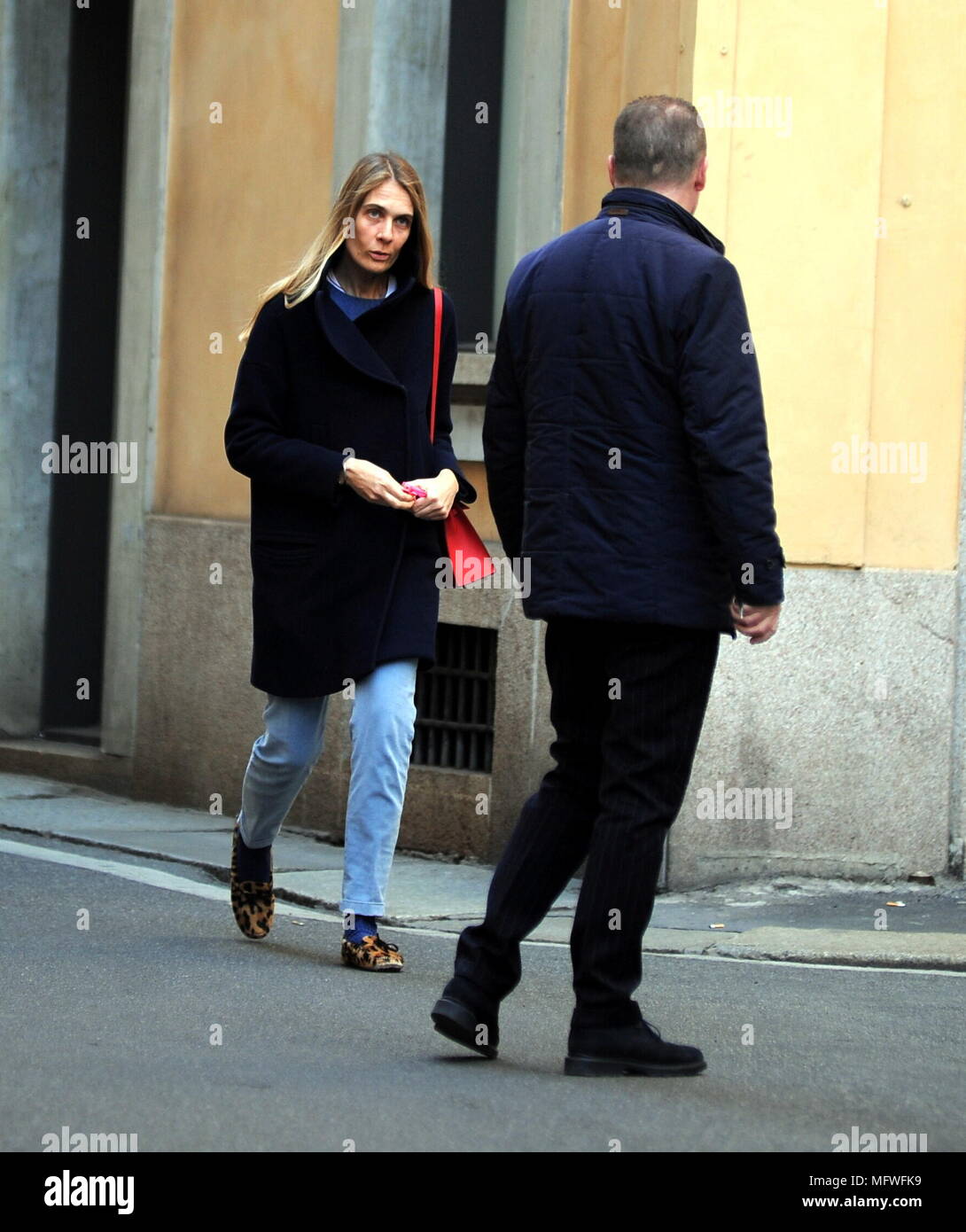 Lavinia Borromeo goes shopping in Milan, Italy. Featuring: Lavinia ...