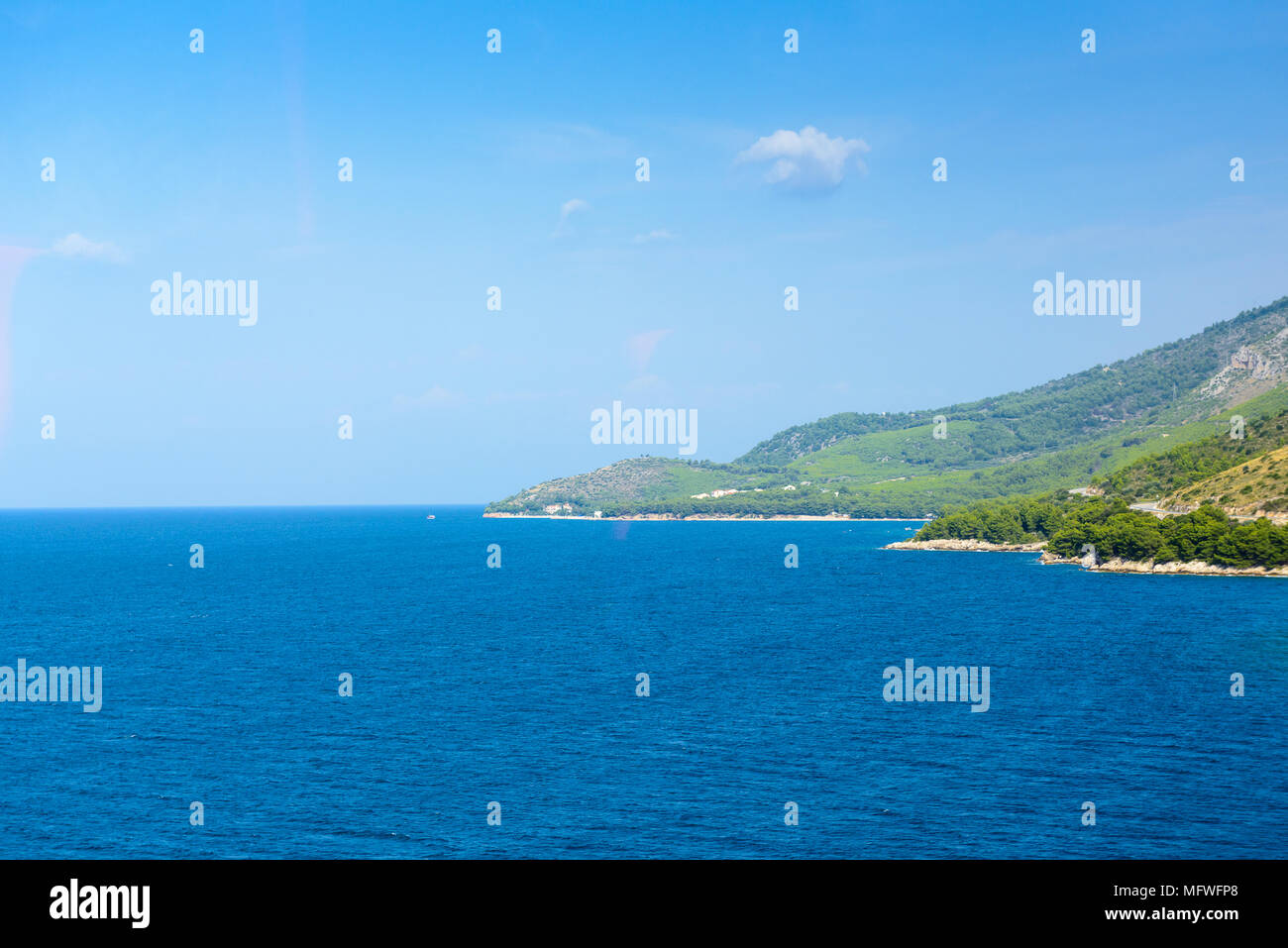 Nature of Croatia, mountains and Adriatic Sea Stock Photo - Alamy