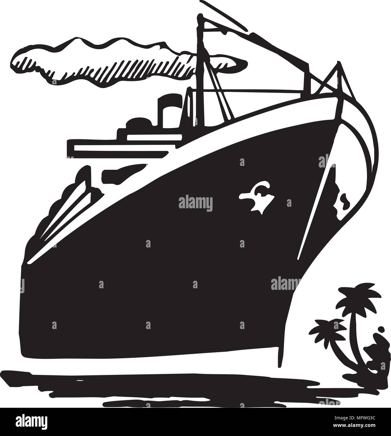 Ocean liner Stock Vector Images - Alamy