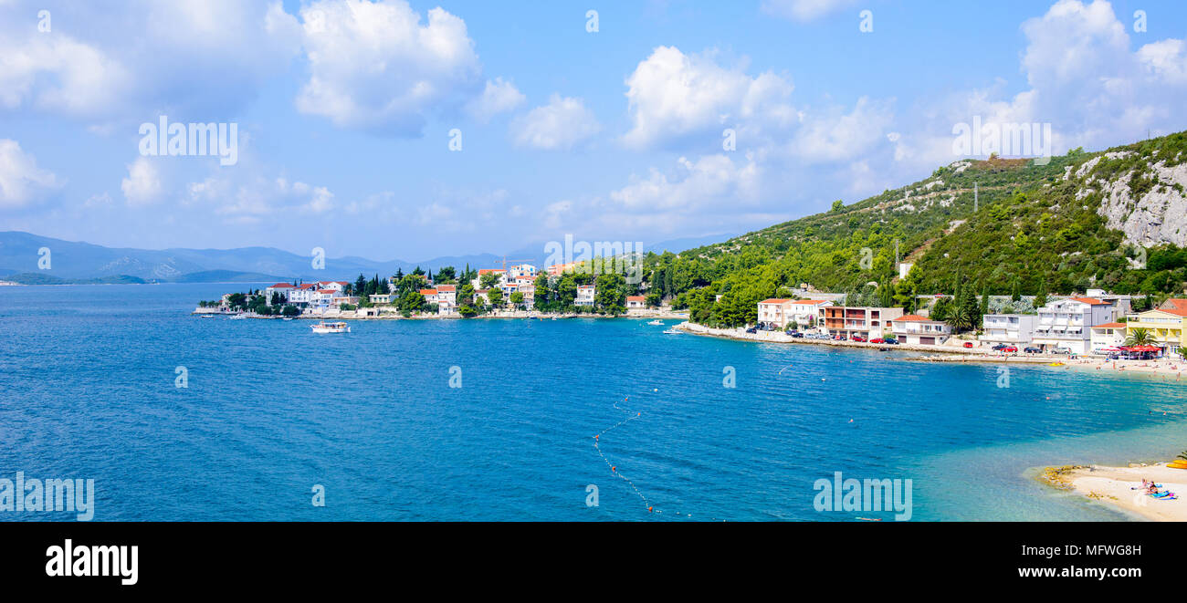 Beautiful landscape of Croatia, mountains and Adriatic Sea Stock Photo ...