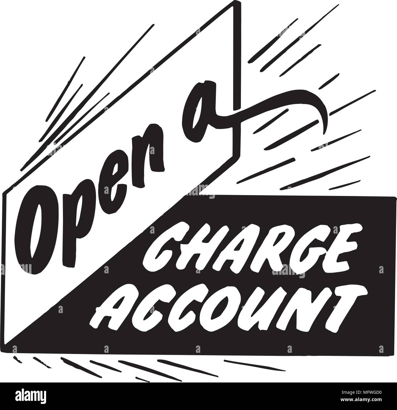 Account 1950s Stock Vector Images - Alamy