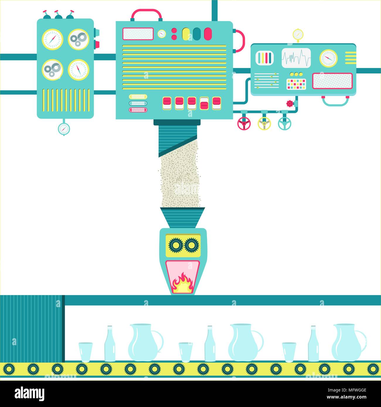 Processing grains Stock Vector Images - Alamy