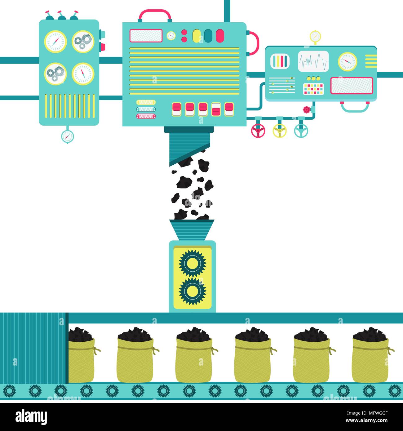 Carbon processing Stock Vector Images - Alamy