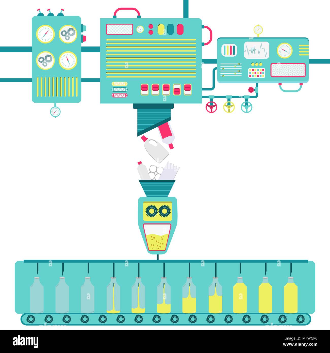 Fuel automation Stock Vector Images - Alamy