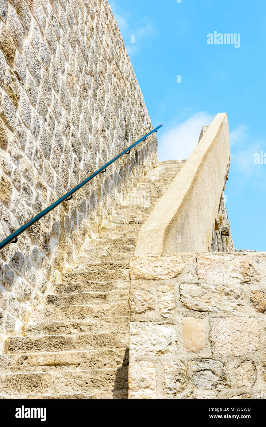 Stairs to the walls of Dubrovnik, Croatia Stock Photo - Alamy
