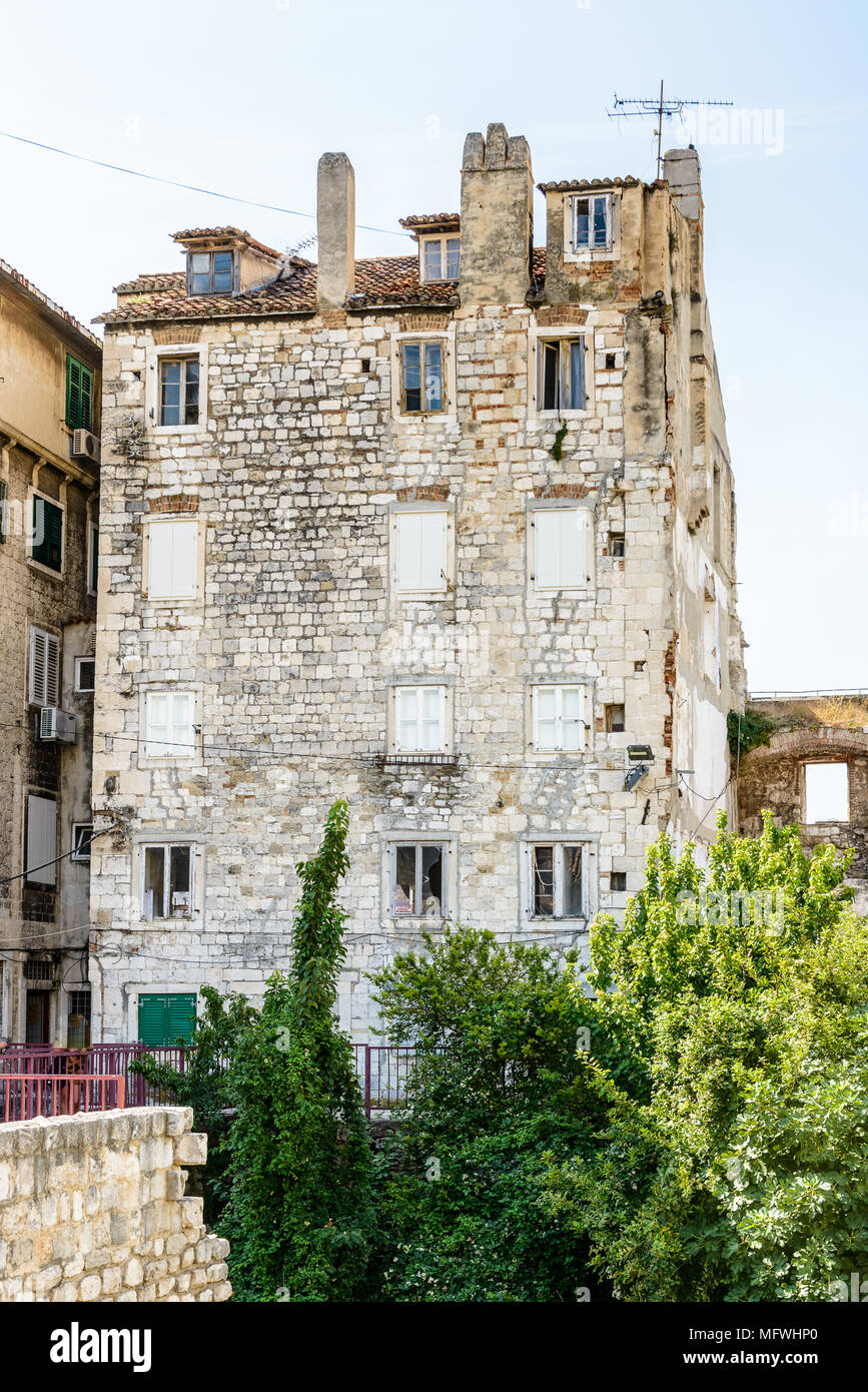 Architecture of the Historical Complex of Split, Croatia Stock Photo ...