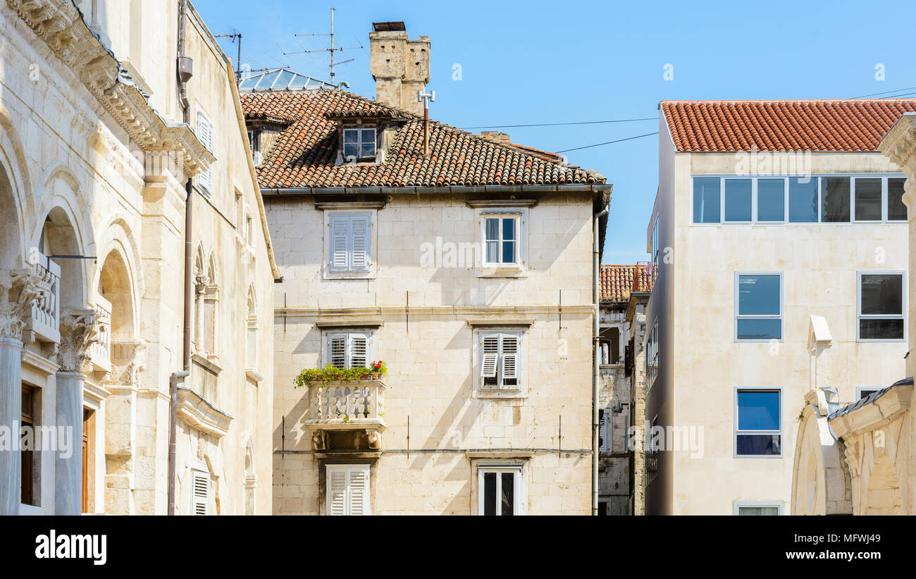 Architecture of the Historical Complex of Split, Croatia Stock Photo ...