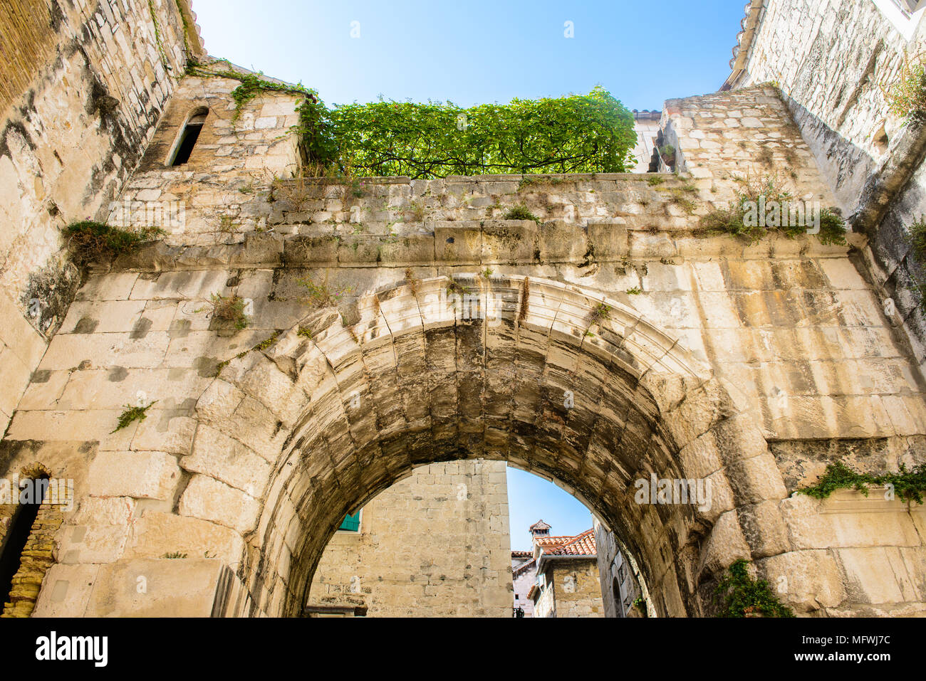 Architecture of the Historical Complex of Split, Croatia Stock Photo ...