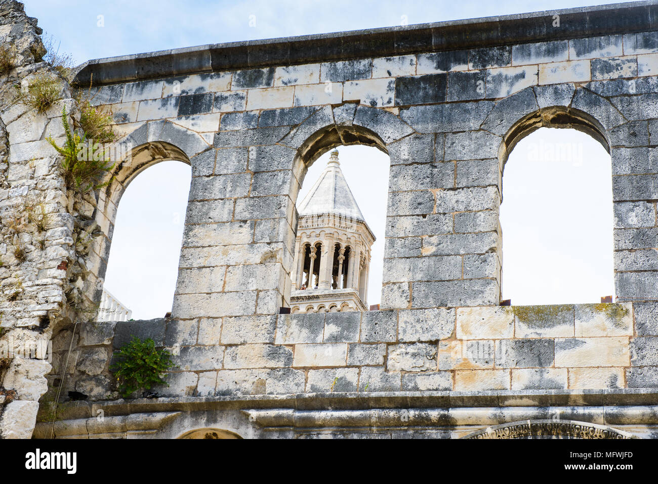 Silver gate roman diocletians palace hi-res stock photography and ...