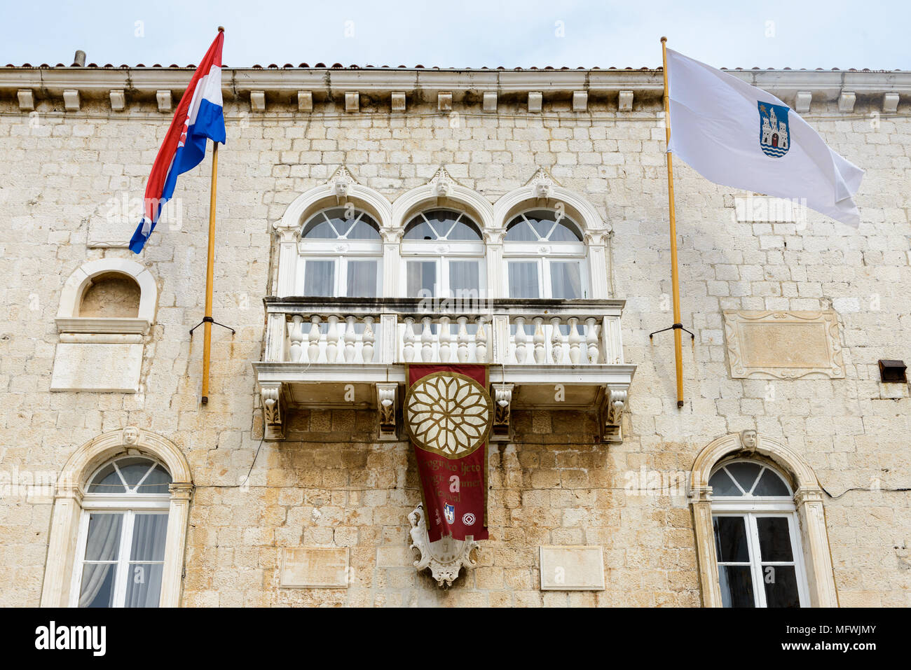 City Hall in the Historic City of Trogir, Croatia. UNESCO WOrld ...