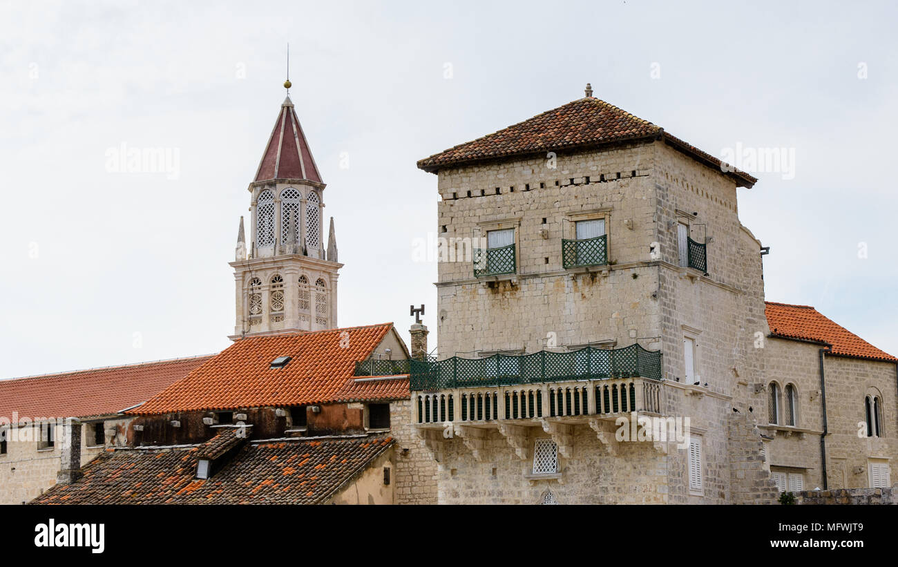 Historic City of Trogir, Croatia. UNESCO WOrld Heritage Site Stock ...