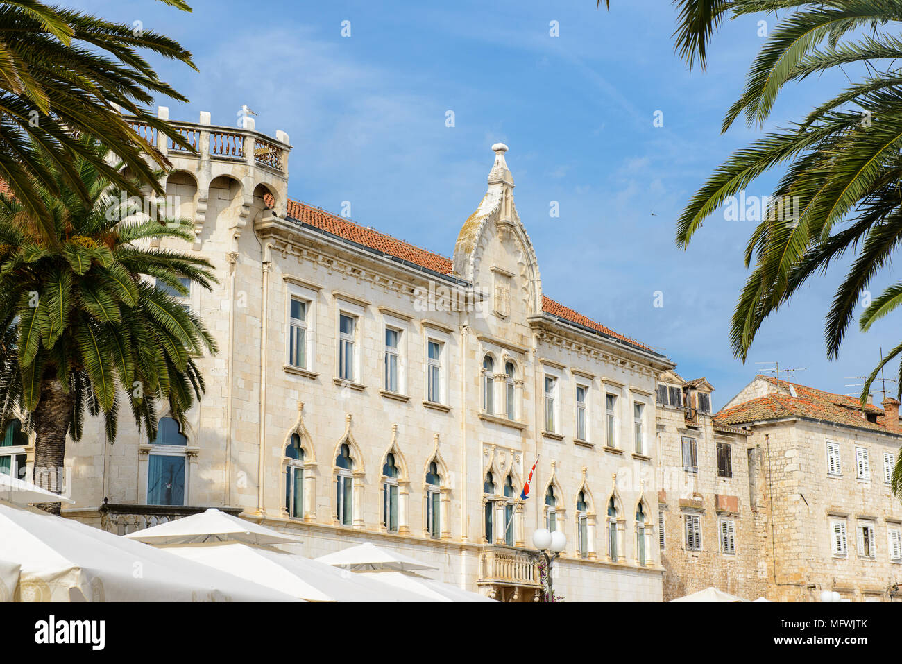 Historic City of Trogir, Croatia. UNESCO WOrld Heritage Site Stock ...