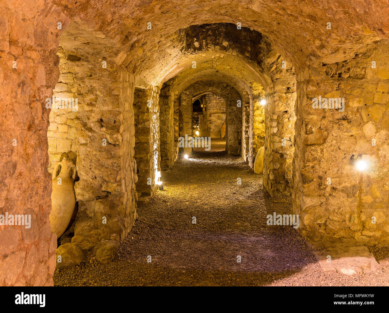 Gallo-roman horreum in Narbonne - France Stock Photo - Alamy