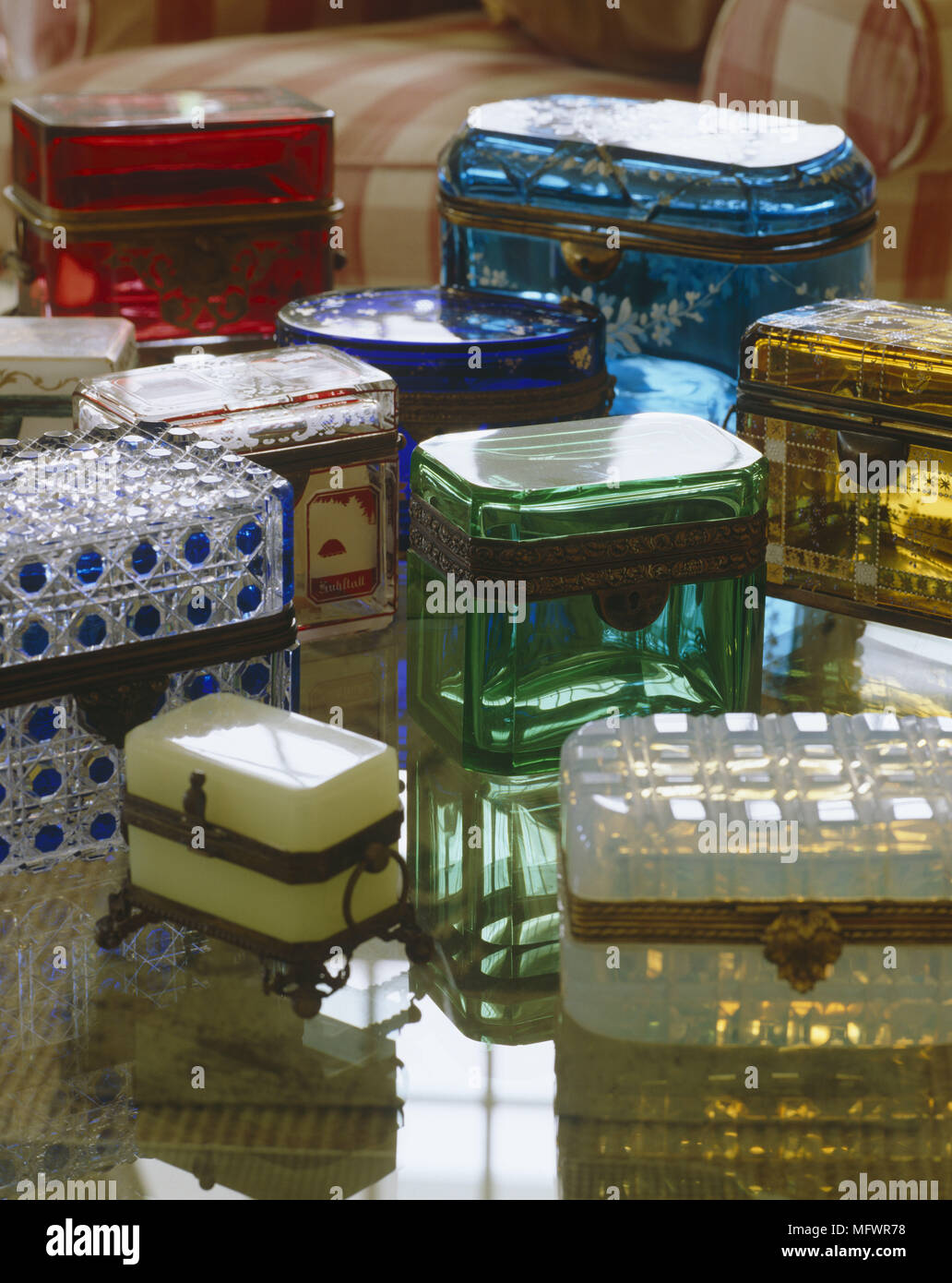 Coloured glass container hi-res stock photography and images - Alamy