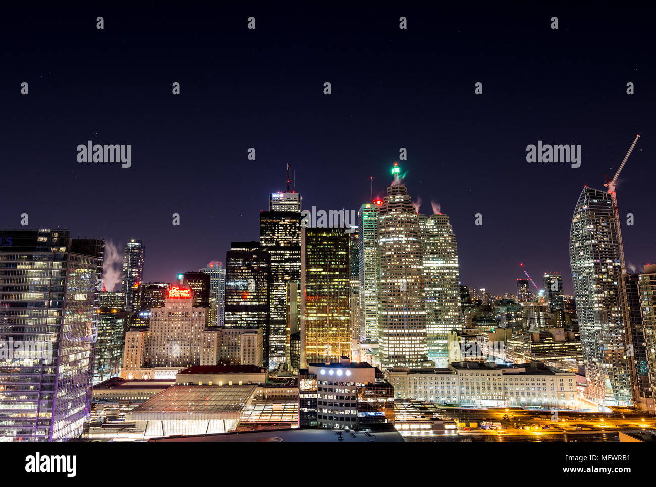 Toronto Canada at night Stock Photo - Alamy