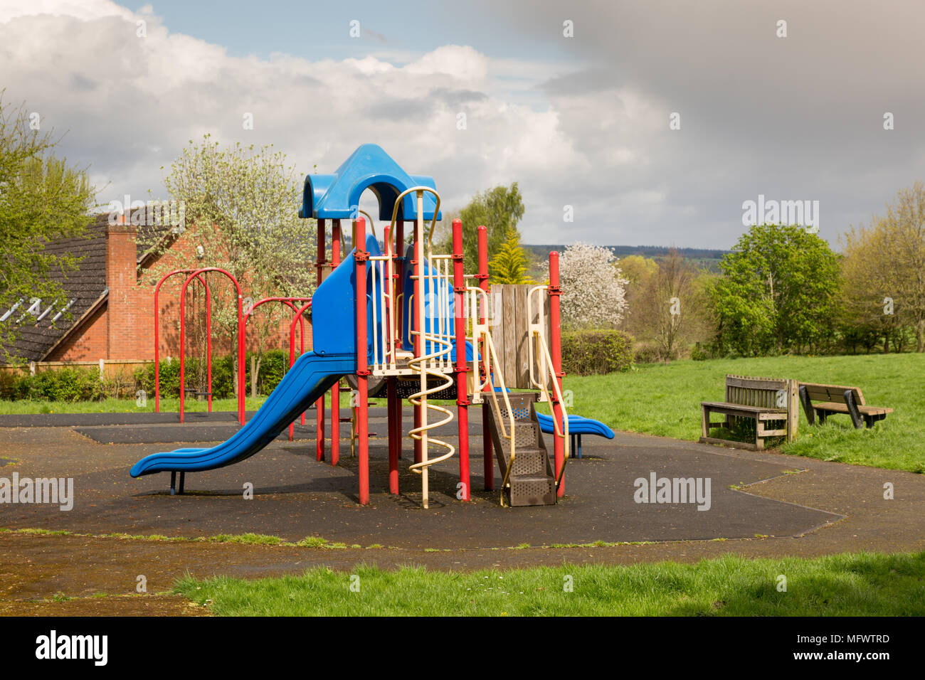 Children's playground or park, UK Stock Photo - Alamy