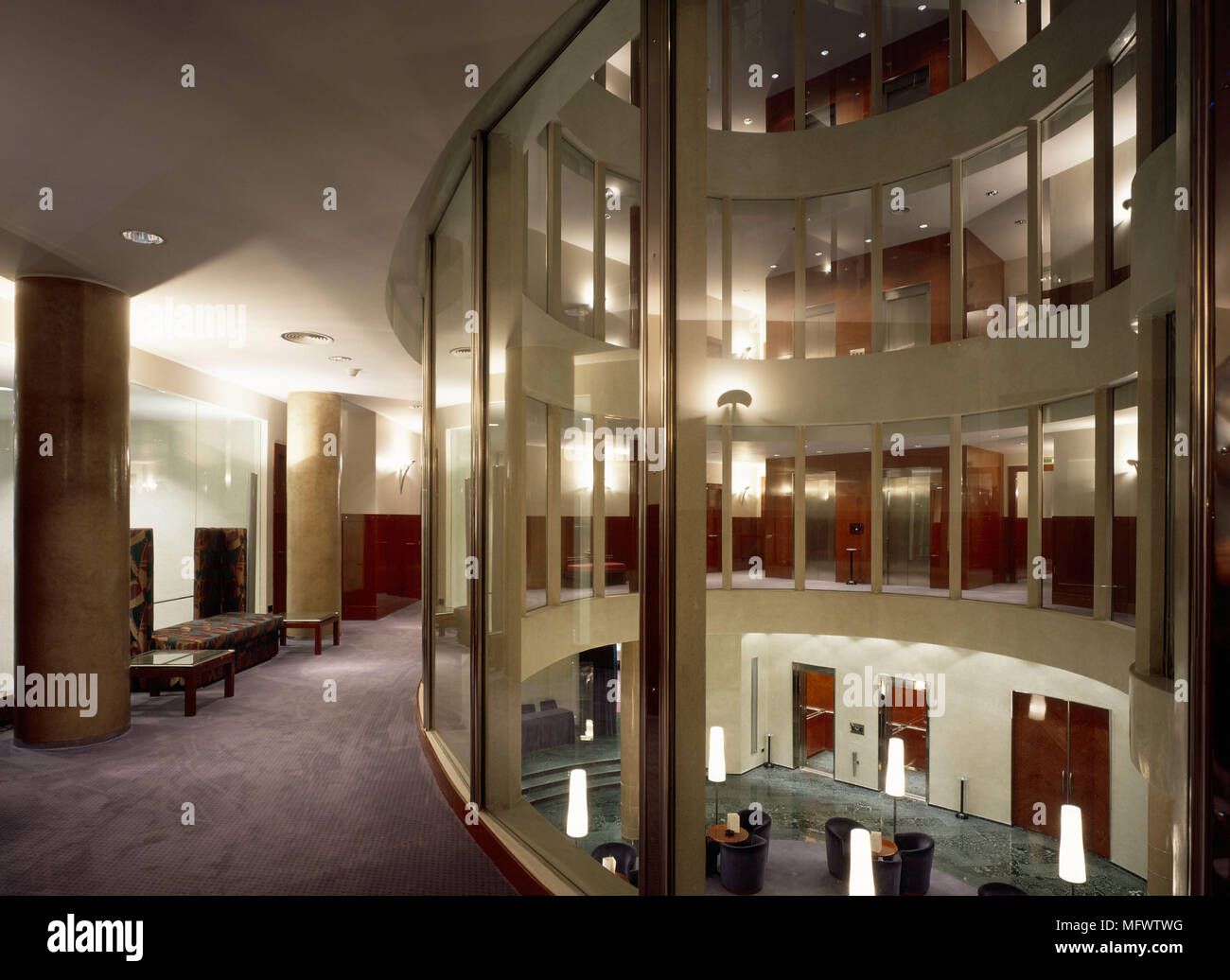 Atrium hallway home hi-res stock photography and images - Alamy