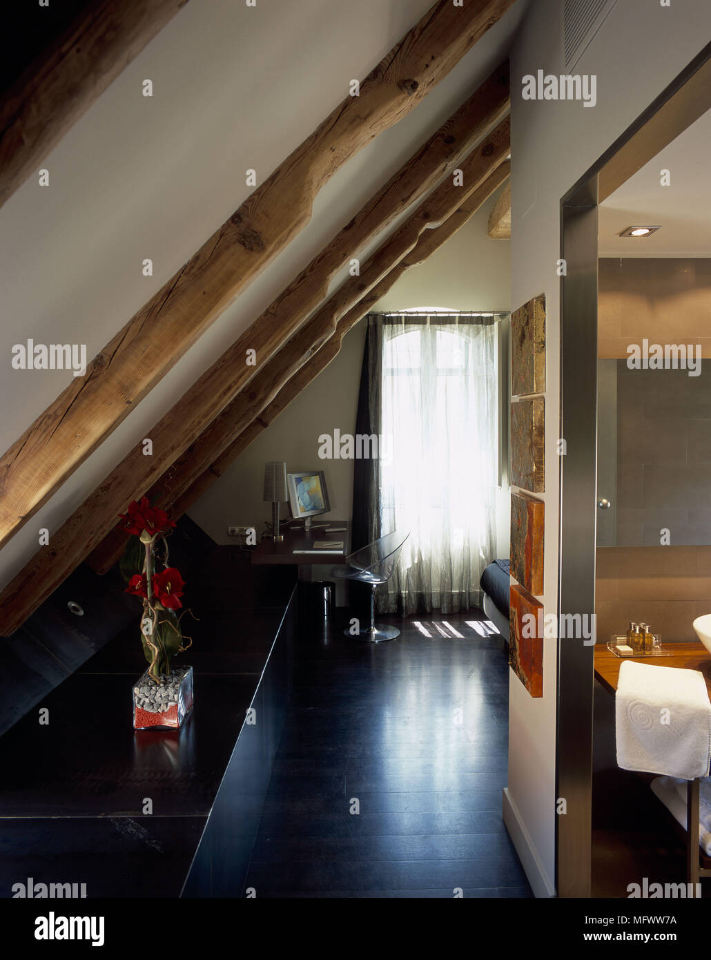 Inclined ceiling hi-res stock photography and images - Alamy