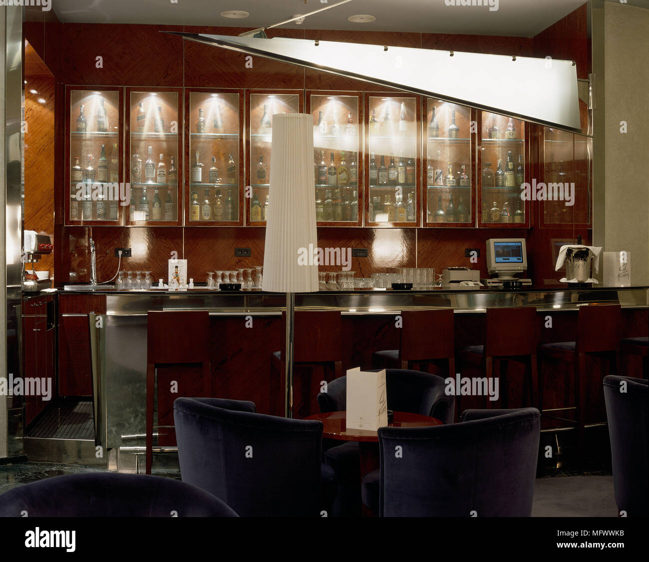 View of a well arranged bar Stock Photo - Alamy