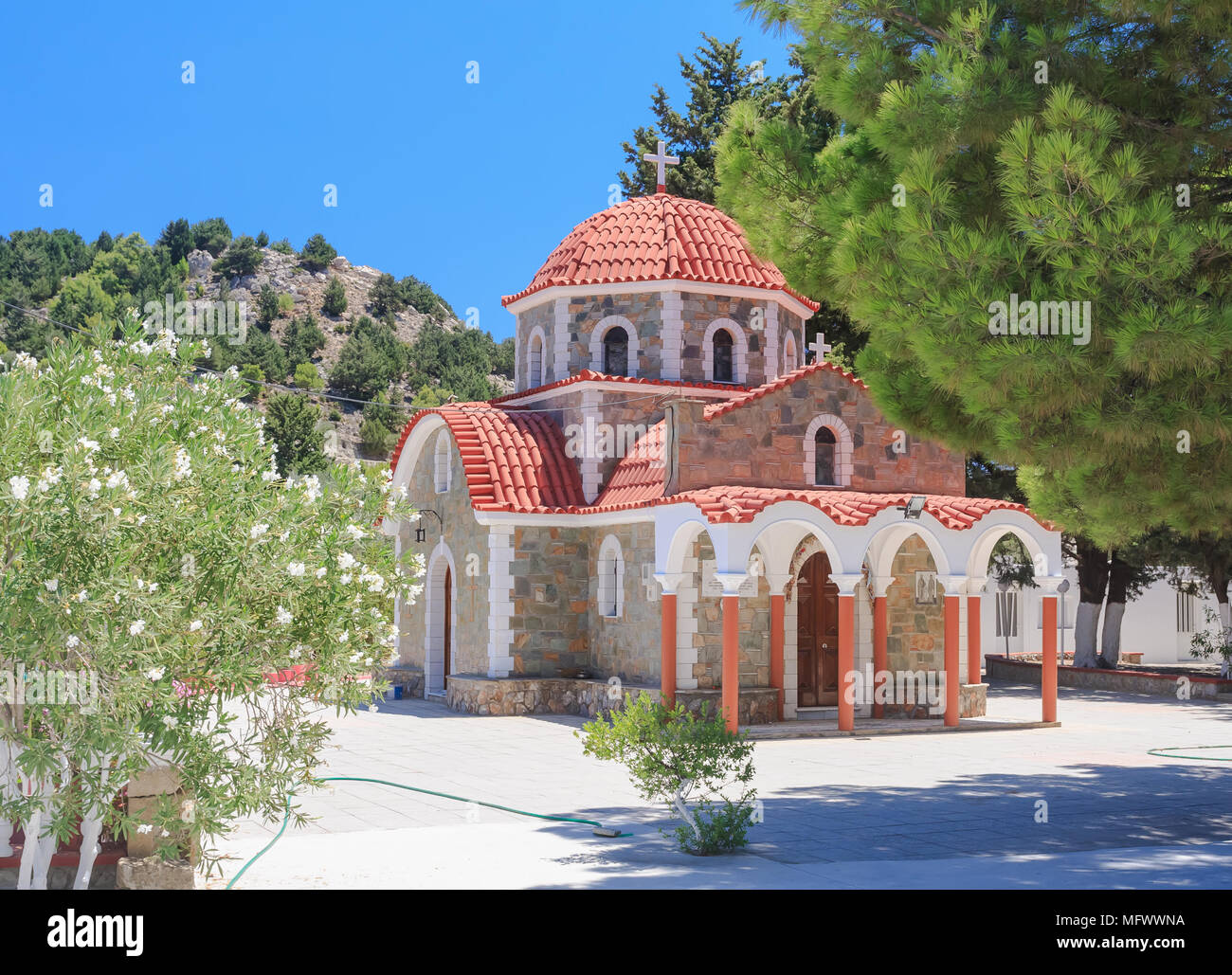 Tsambika church hi-res stock photography and images - Alamy