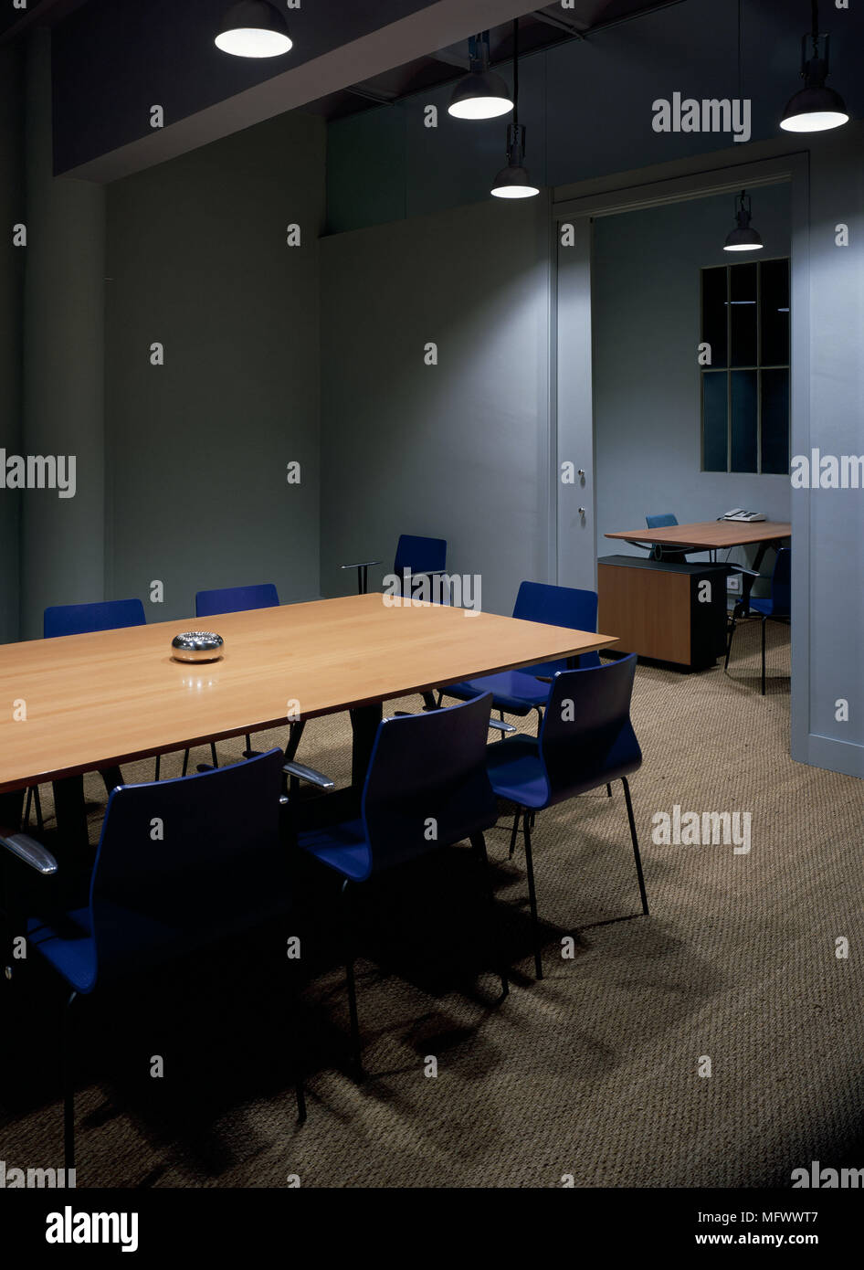 View of an eclectic conference room Stock Photo - Alamy