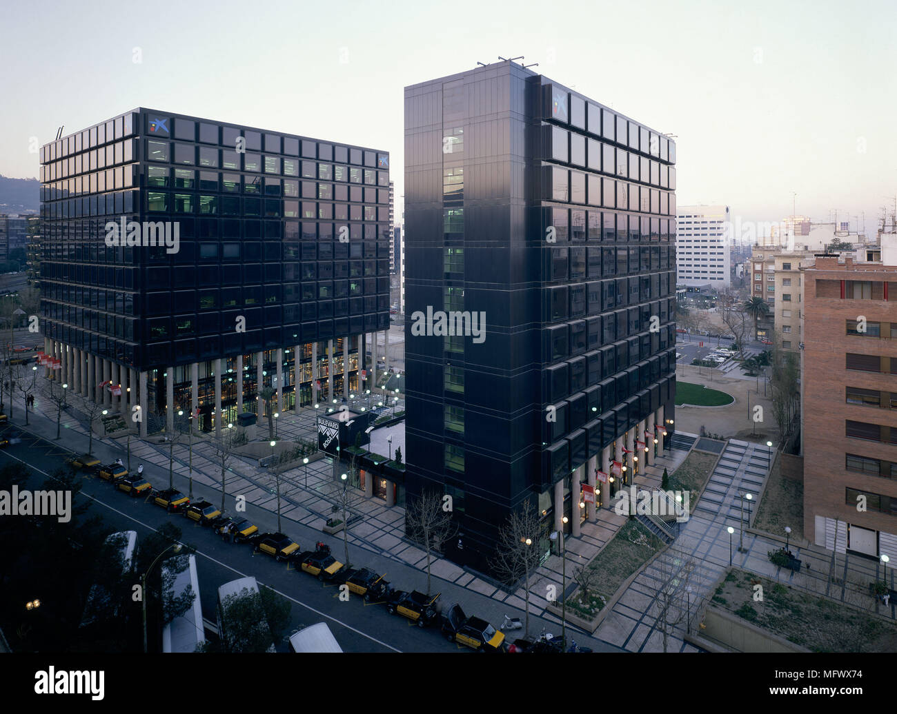 View of architectural office buildings Stock Photo - Alamy