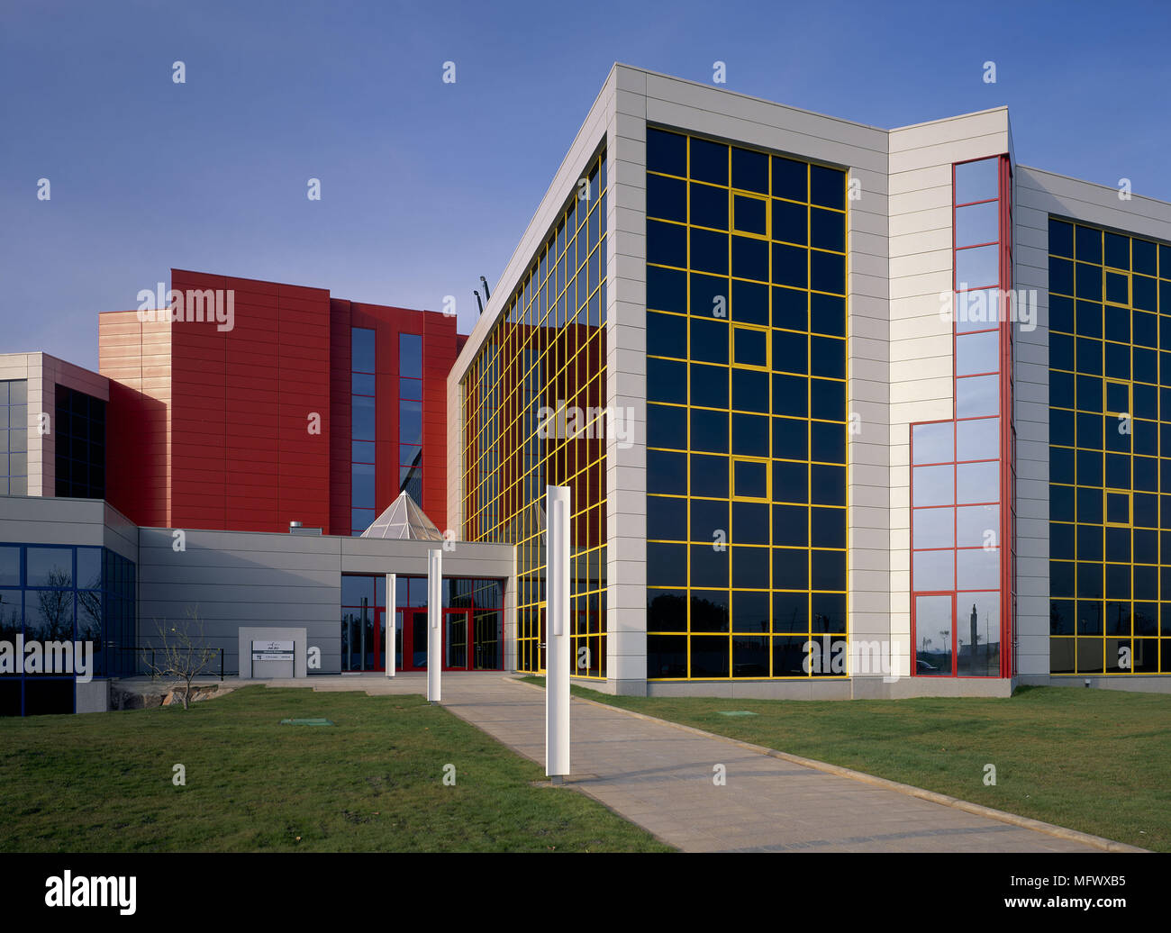 Multi storied contemporary buildings in hi-res stock photography and ...