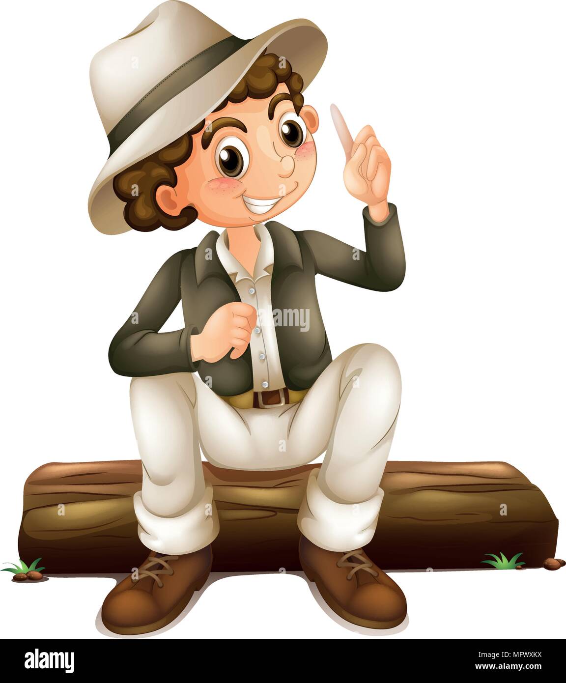 Pointing sit Stock Vector Images - Alamy