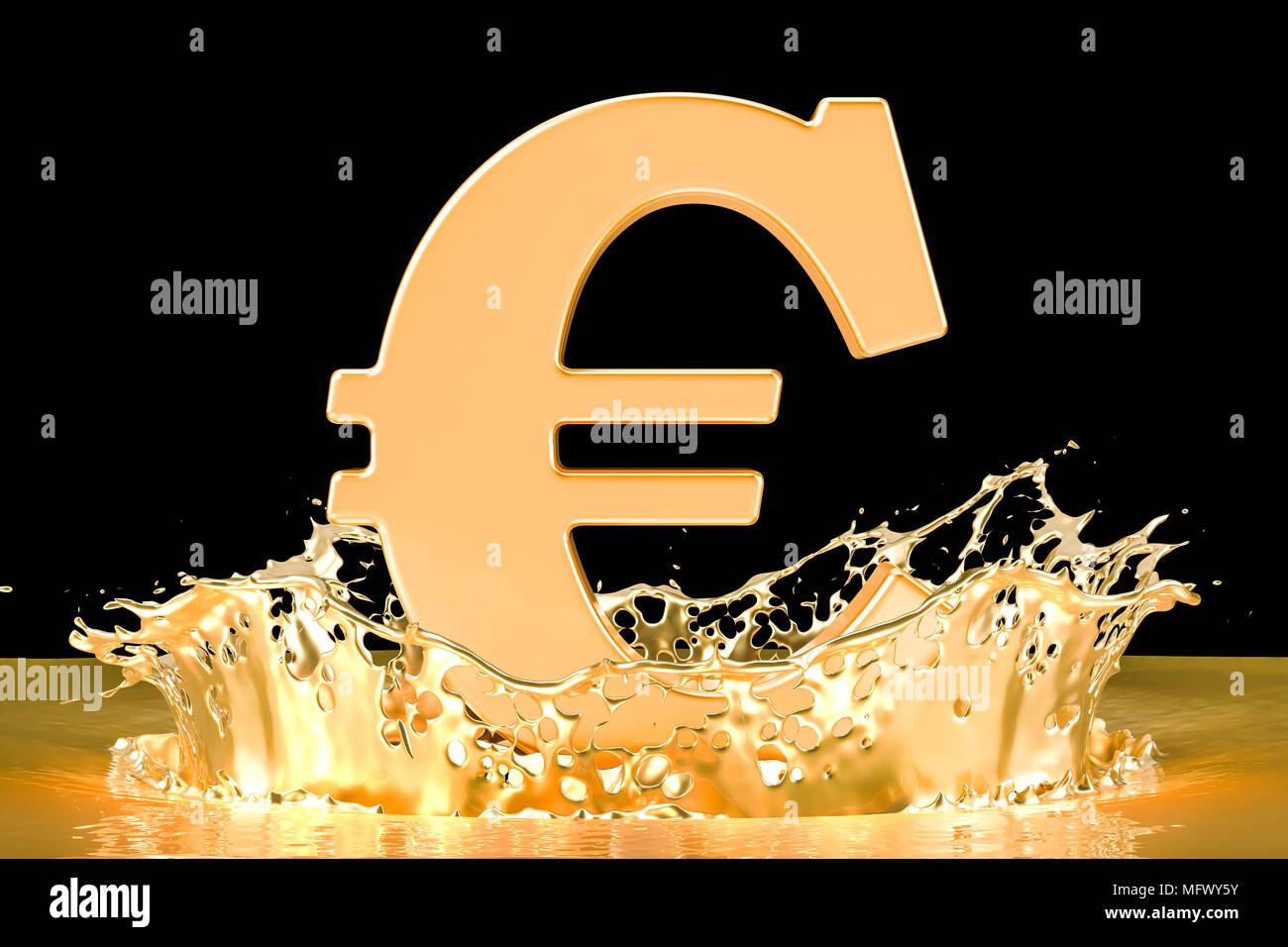 Gold splashing hi-res stock photography and images - Alamy