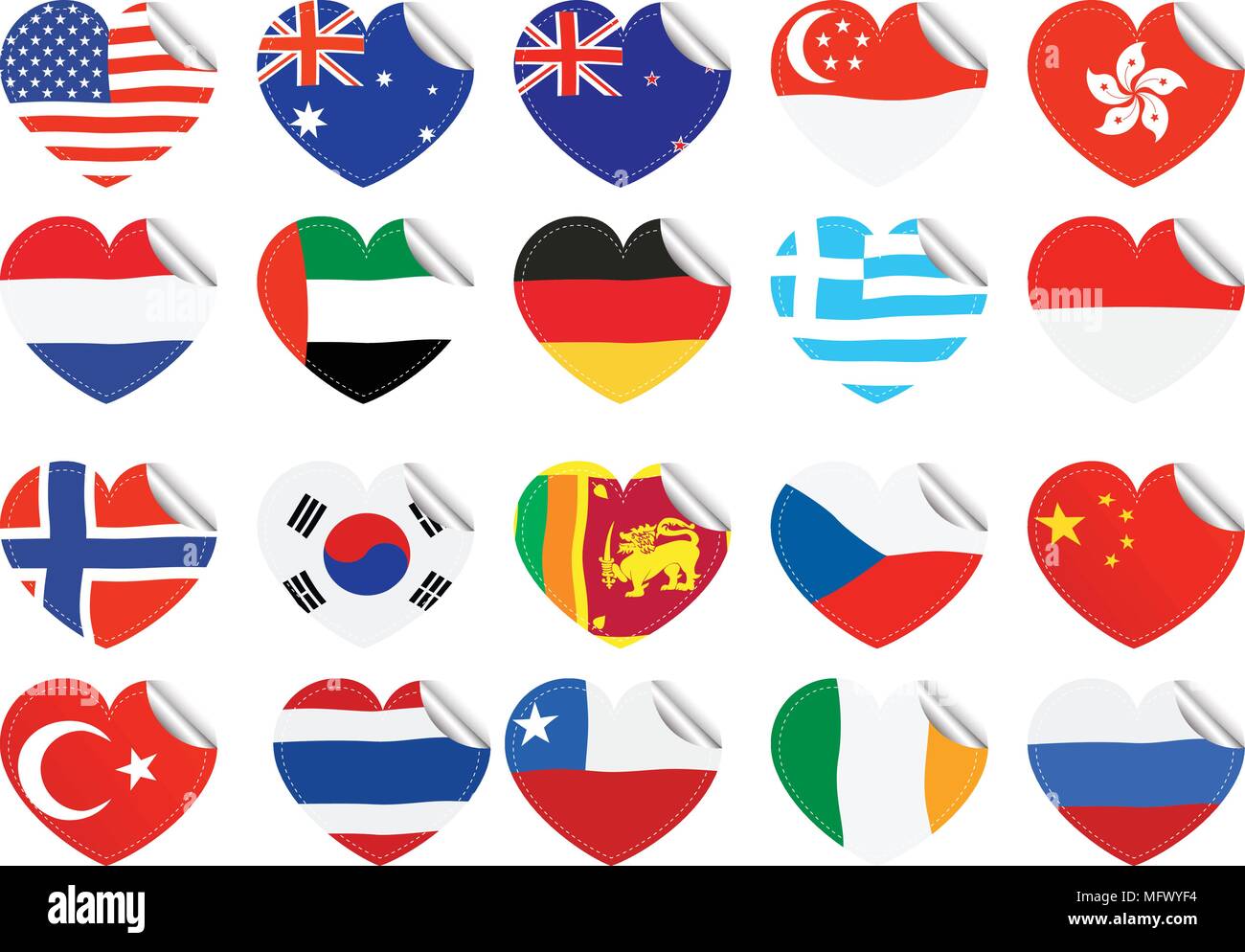 International flags Stock Vector Images - Alamy