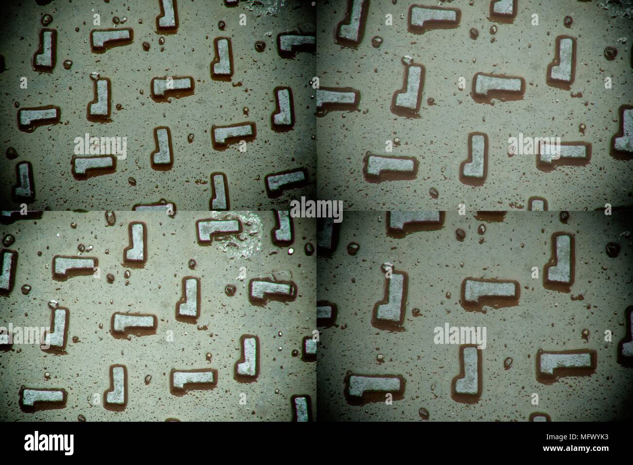 Wet Iron Background, rusty texture, cracked surface Stock Photo - Alamy