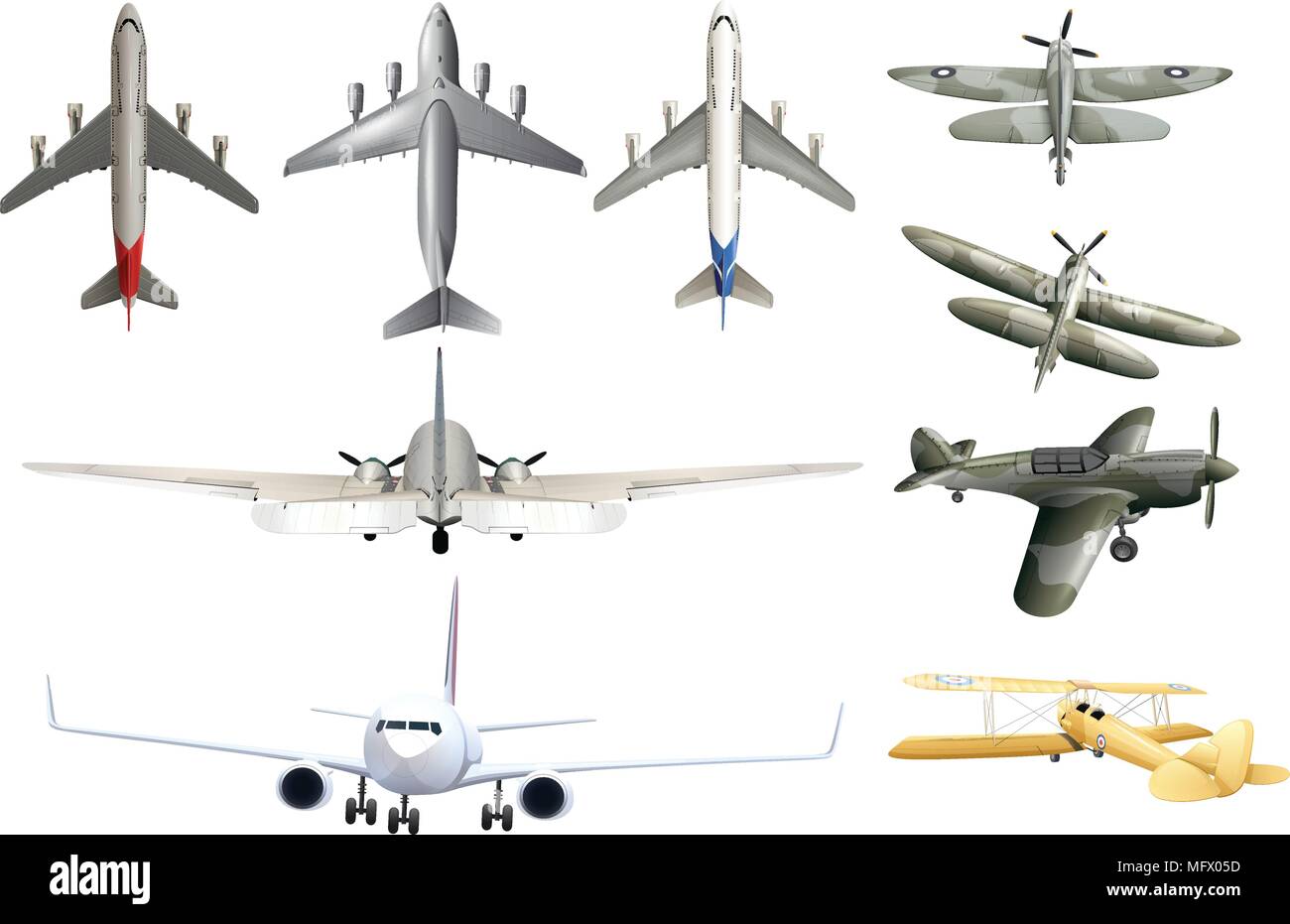 Army Aircraft on White Background illustration Stock Vector Image & Art ...