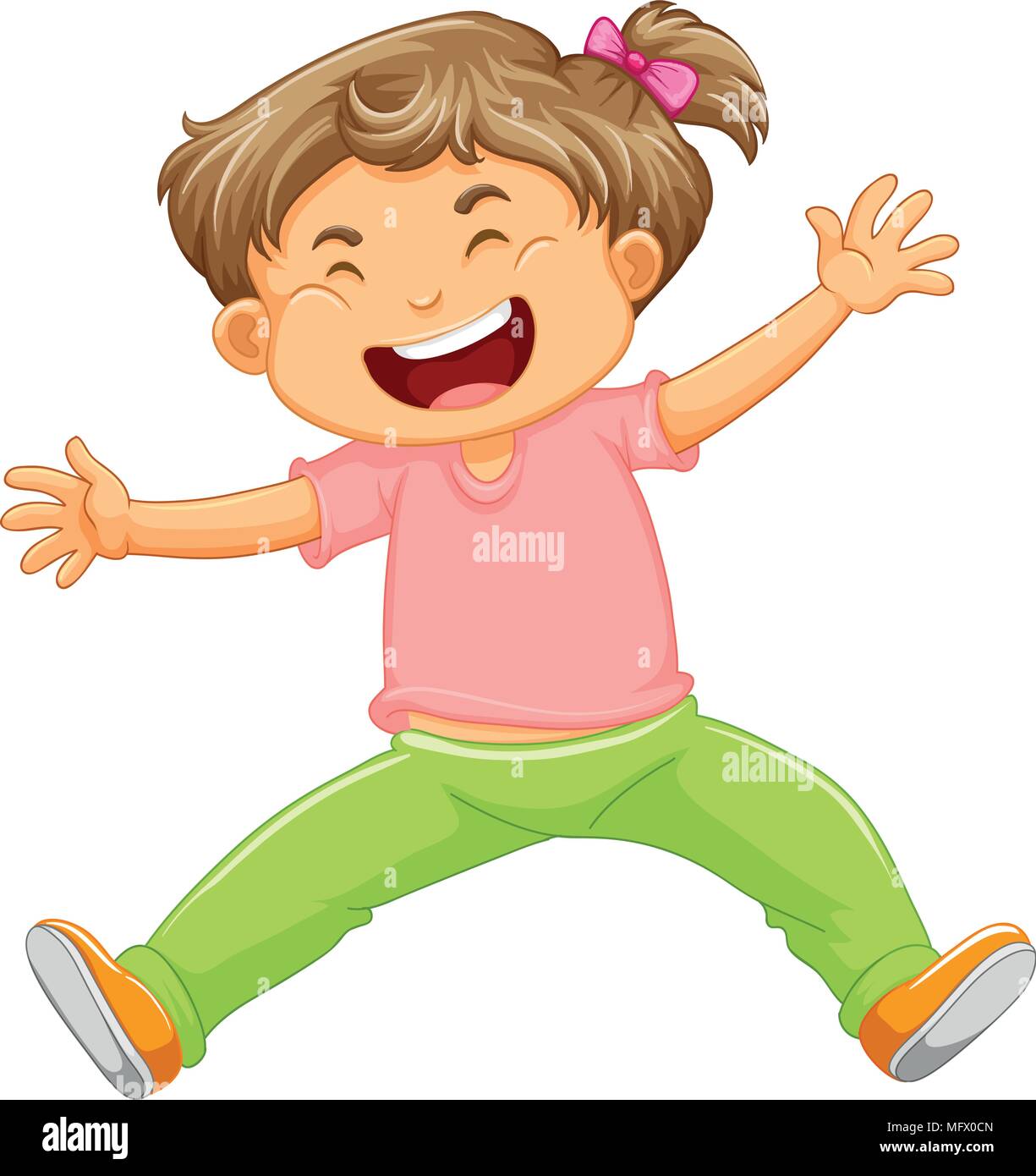 A Happy Baby on White Background illustration Stock Vector Image & Art ...