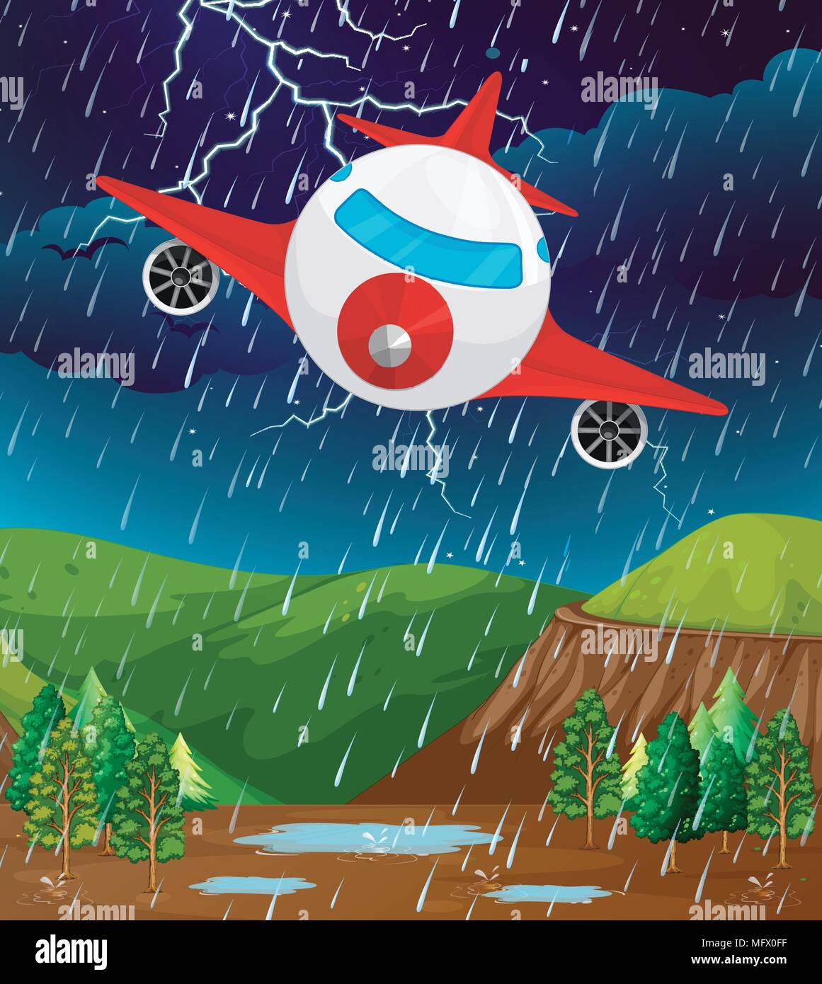 Bad weather disaster Stock Vector Images - Alamy