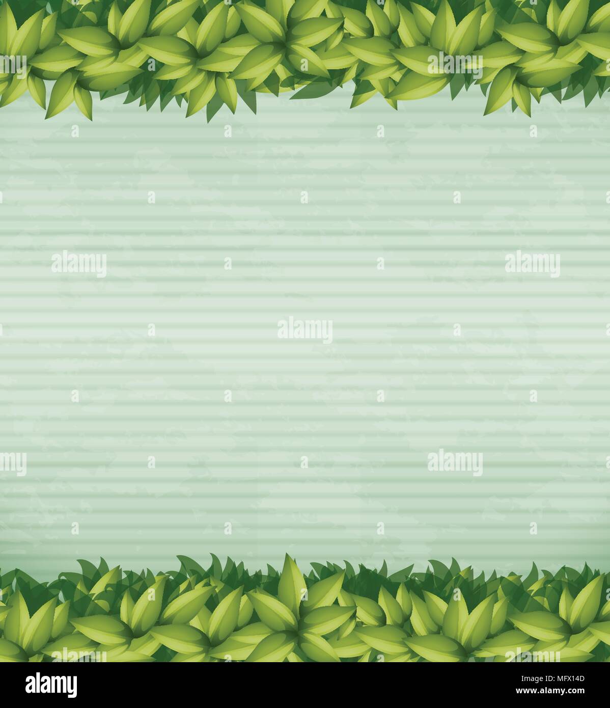 Nature Green Plant Note Template illustration Stock Vector Image & Art ...