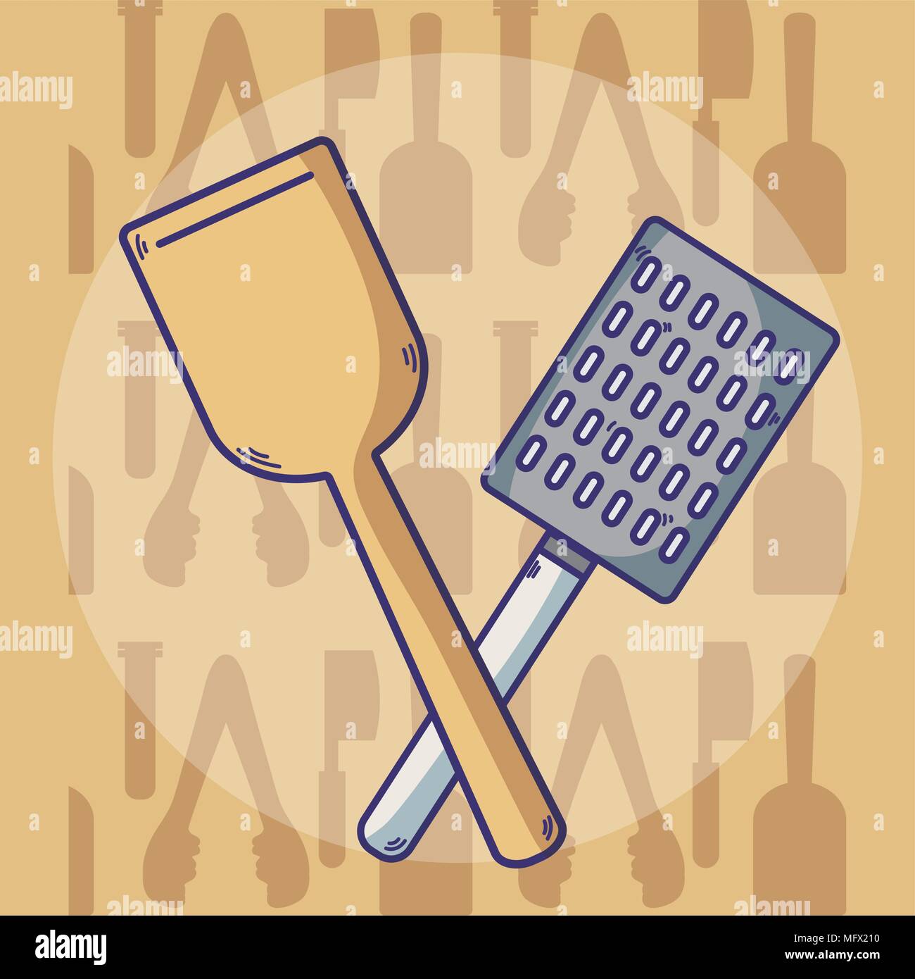 Kitchen tools crossed Stock Vector Image & Art - Alamy