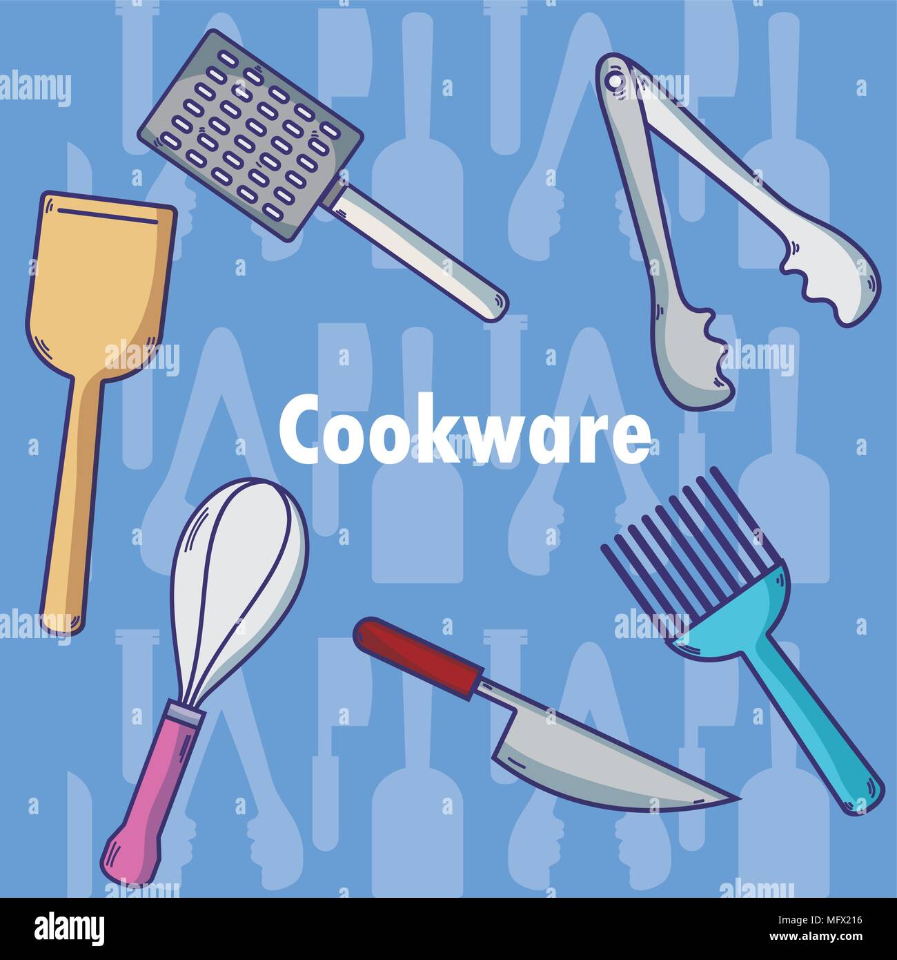 Set of kitchen utensils Stock Vector Image & Art - Alamy