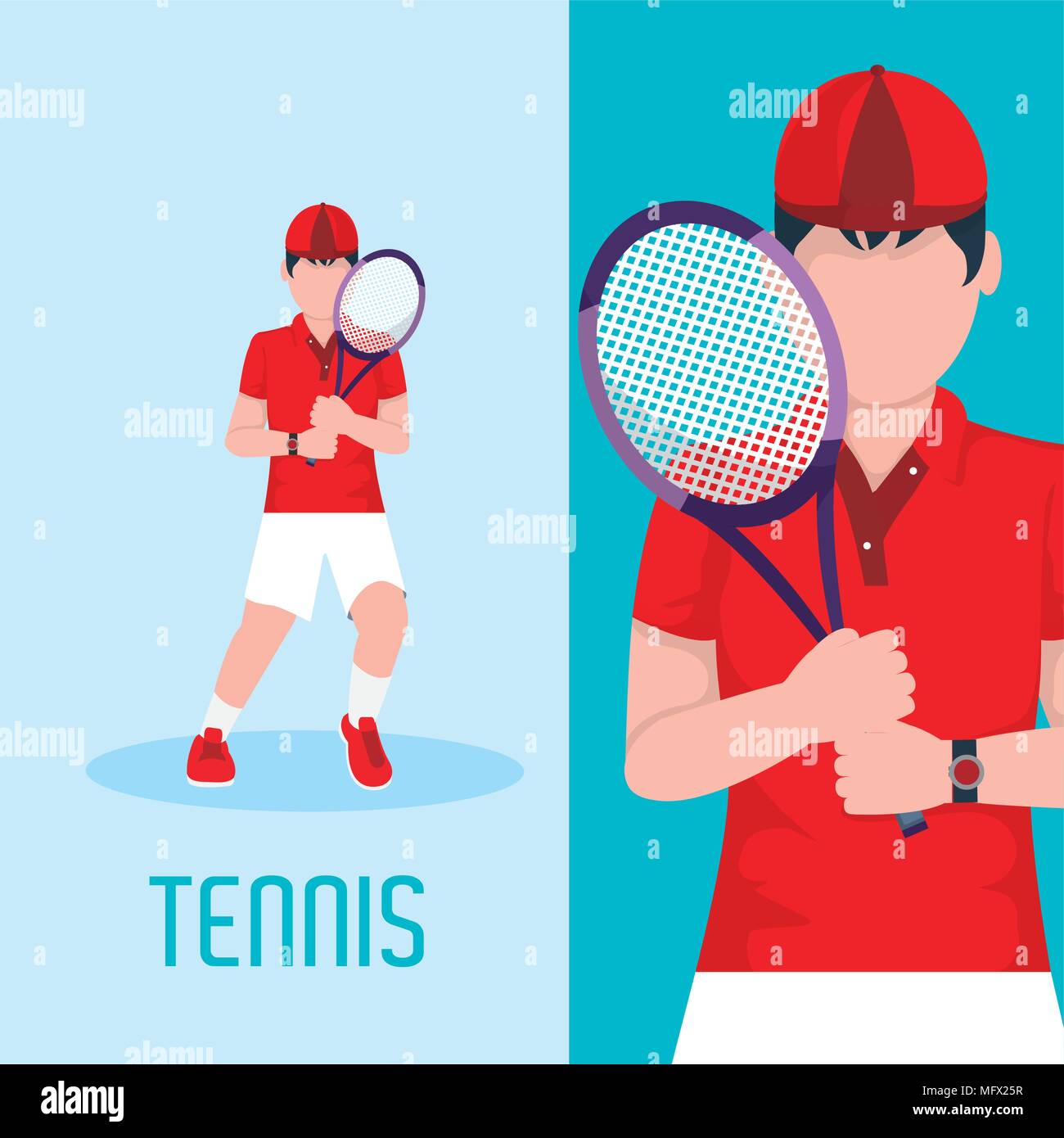 Cartoon Tennis Player High Resolution Stock Photography and Images - Alamy